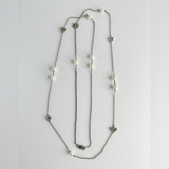 Juicy Couture | Jewelry | Juicy Couture Pave Icons Pearl Long Single ...